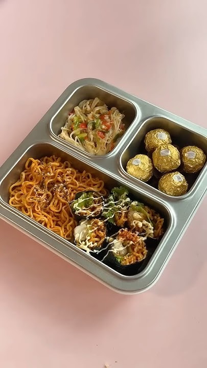 Pack my lunch with me #asmr #lunchbox #food #satisfying #bento #ramen #sushi #lunch - YouTube