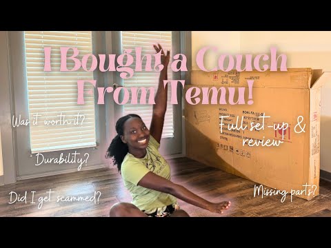 I Got a Couch from Temu for $100! | Honest Review + 1 Year Update