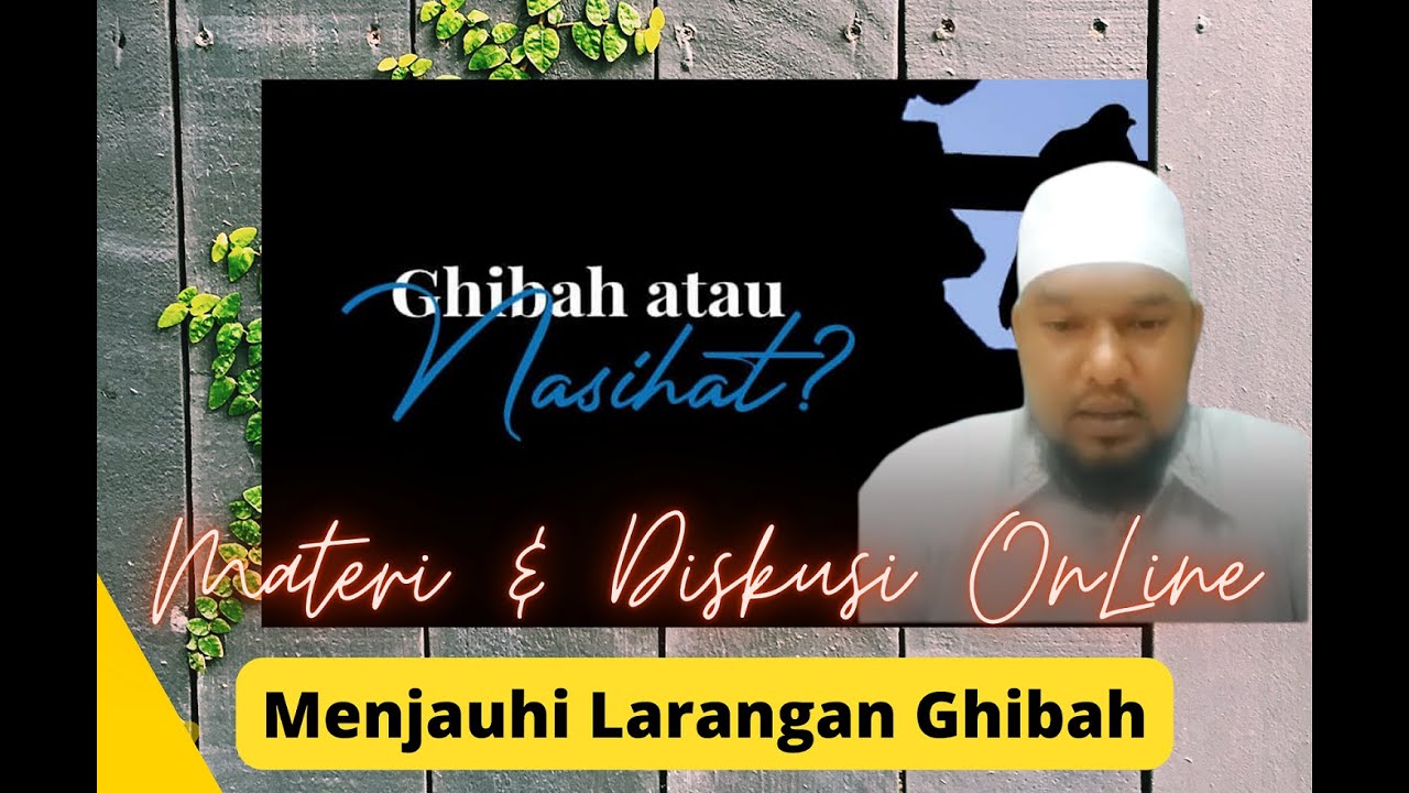 Ghibah atau Nasihat..? Bersama Ustadz Muhammad Raffi - YouTube