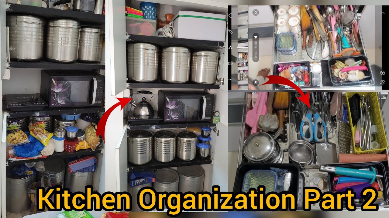 kitchen Organization Part 2| kitchen trolley and kadapa Mani, storage ...