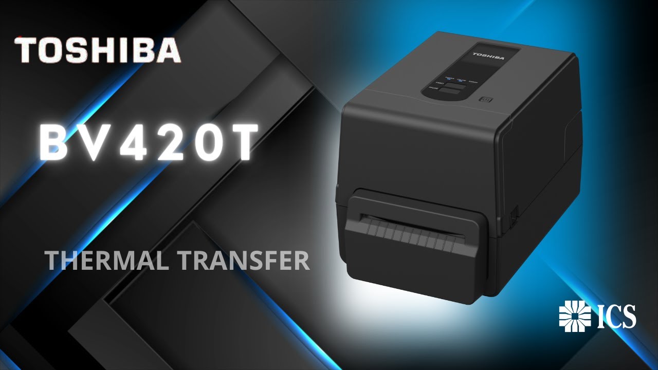 Toshiba BV420T GS02 Barcode Printer 203dpi, USB, Ethernet, R - YouTube