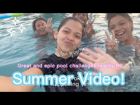 24 HOURS in the POOL with CHALLENGES ft. Special host!