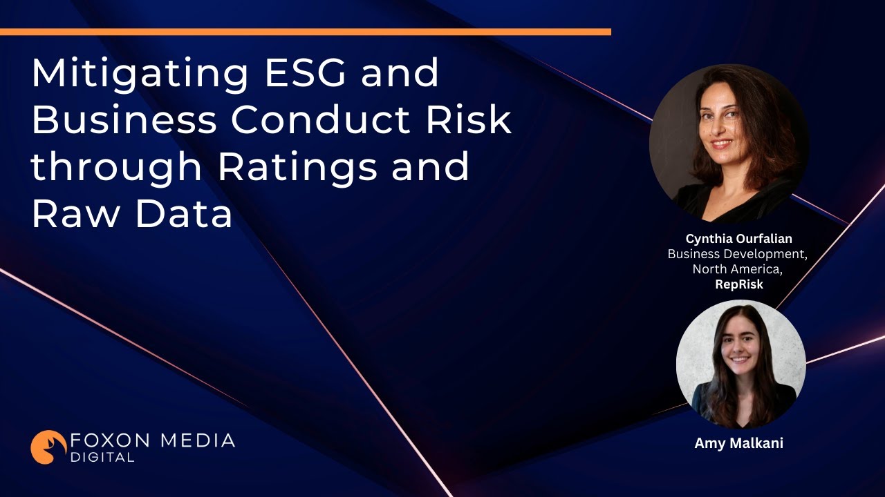 Mitigating ESG and Business Conduct Risk through Ratings and Raw Data ...