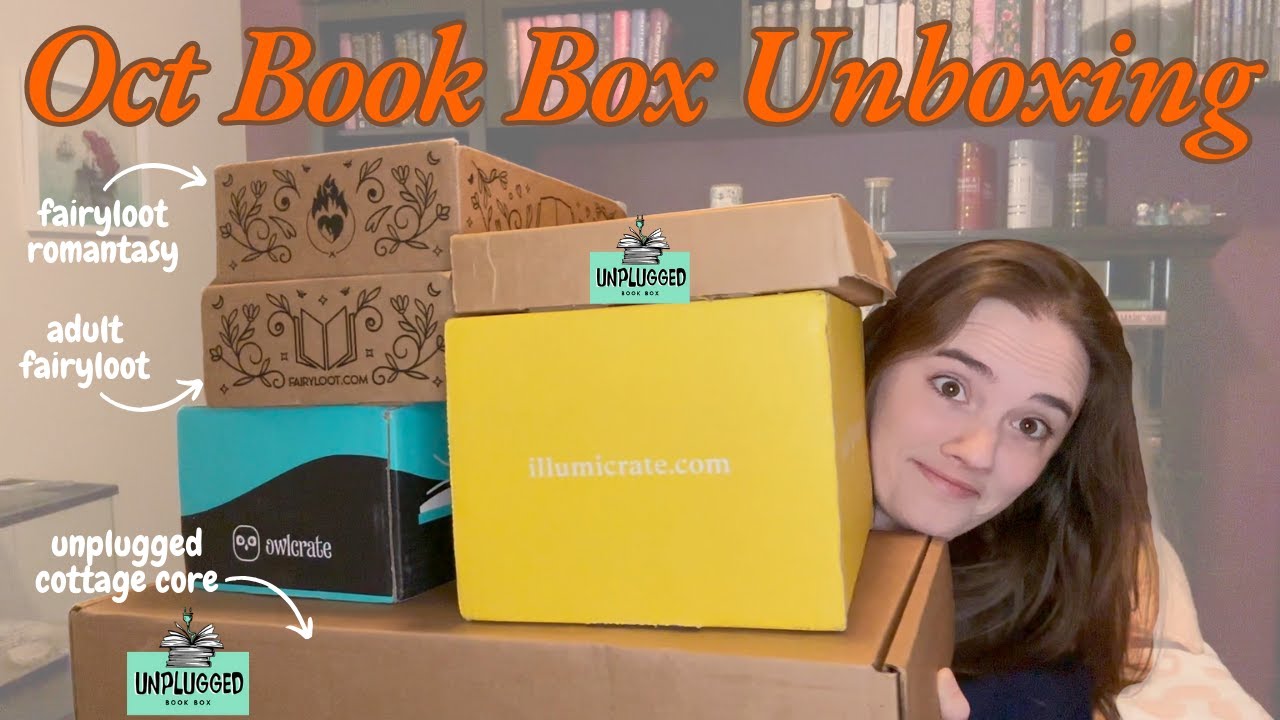 Huge October 2024 Book Box Unboxing || Unplugged, Fairyloot ...