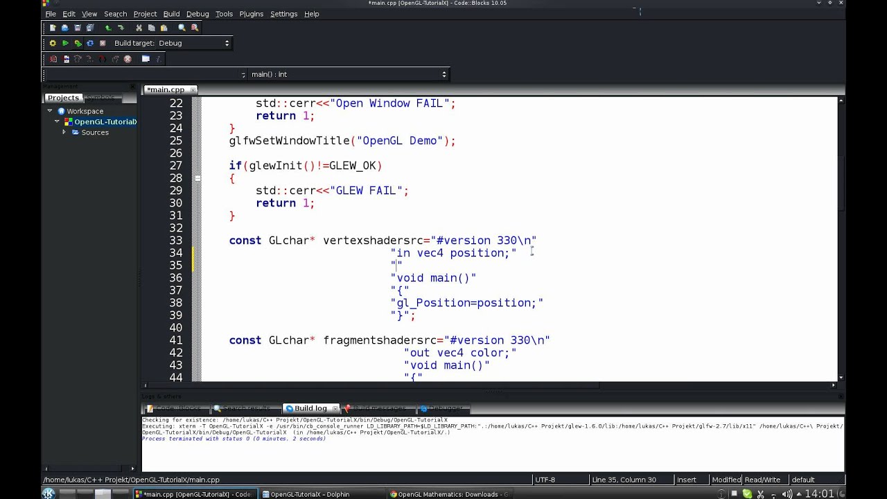 OpenGL 3.3 Tutorial: Bewegen von 3D Objekten - YouTube