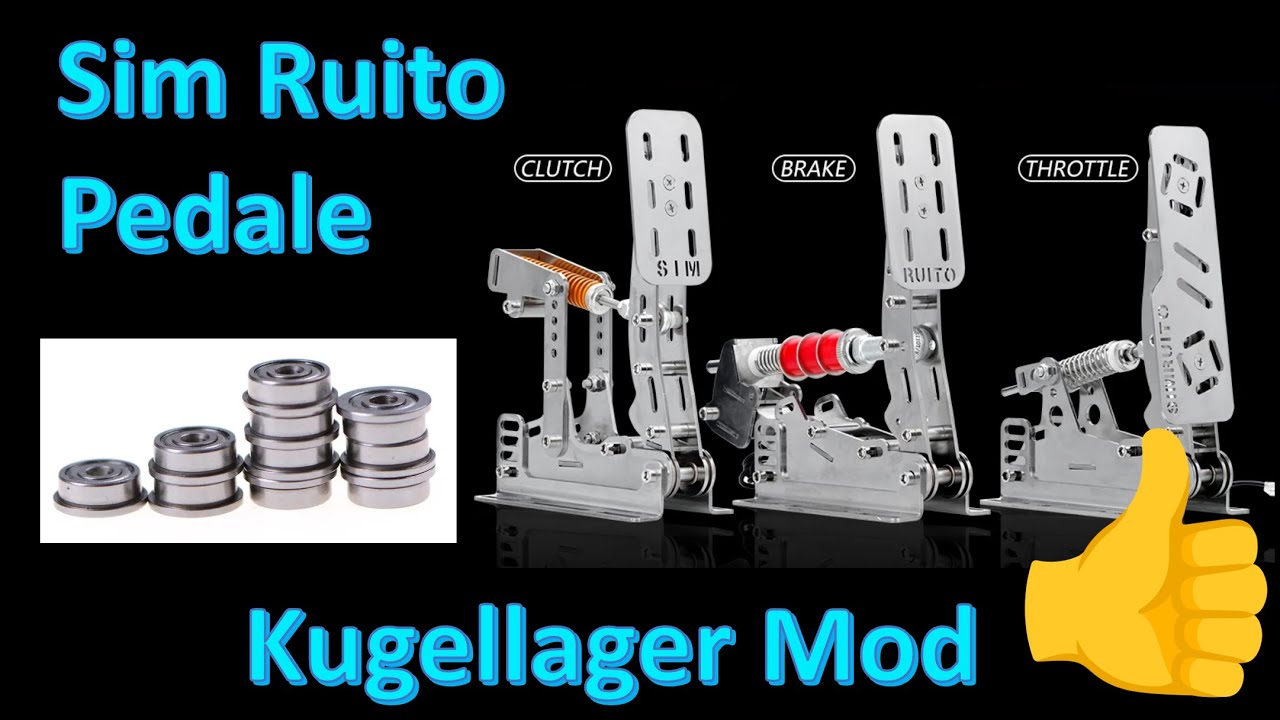 Sim Ruito Pedale Kugellager Bearing Mod (wie Simjack Pro) - YouTube