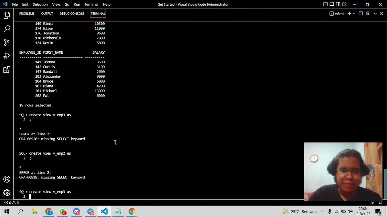 Membuat VIEW dengan query kompleks (JOIN, WHERE, GROUP BY, HAVING) dan subquery - YouTube