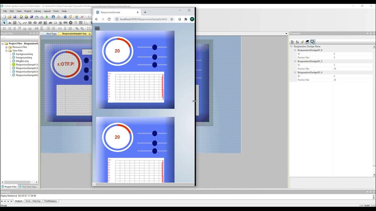 SpiderControl PC HMI Editor mit Responsive-Design - YouTube