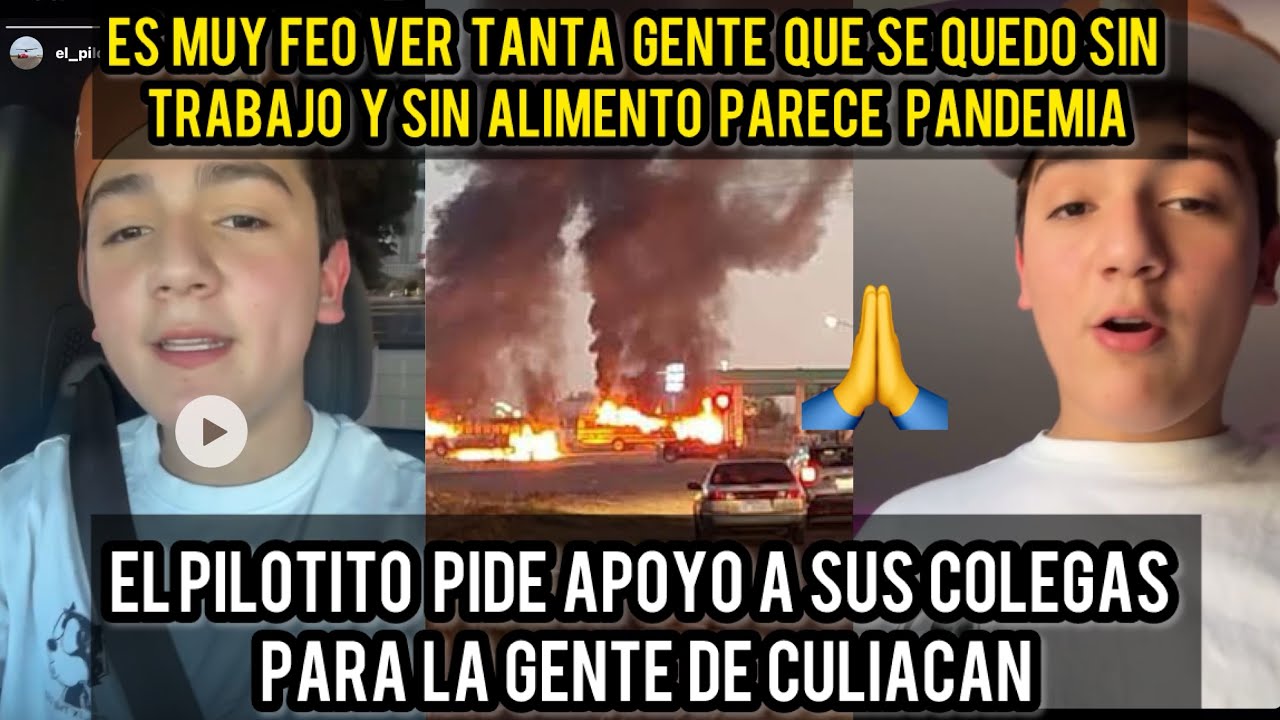 EL PILOTITO ALSA LA VOZ POR CULIACAN Y PIDE APOYO A SUS COLEGAS PARA ...