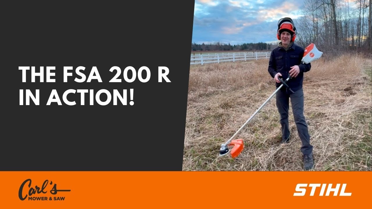 STIHL FSA 200 R Test Run - YouTube