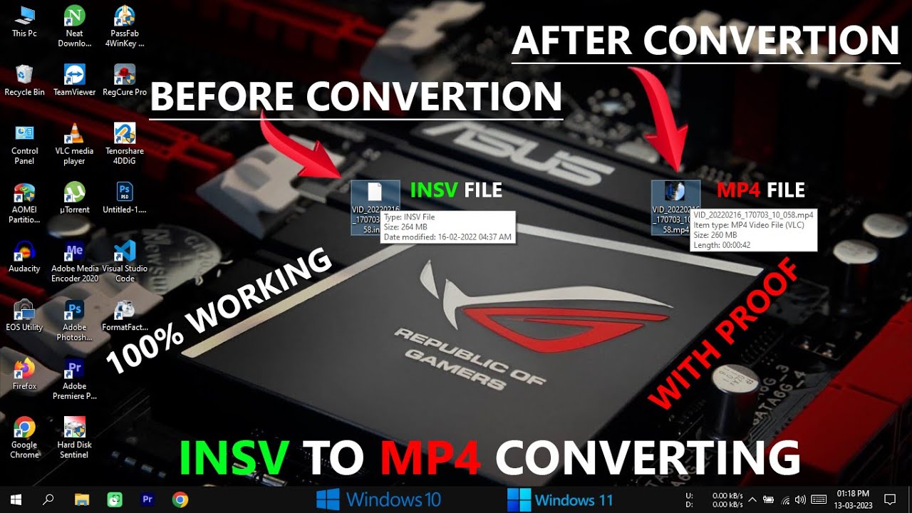 How To Convert insv video file to mp4 | Insta360 Camera File - YouTube