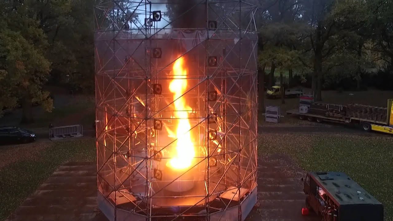 Large Fire Tornado Glow Eindhoven - YouTube