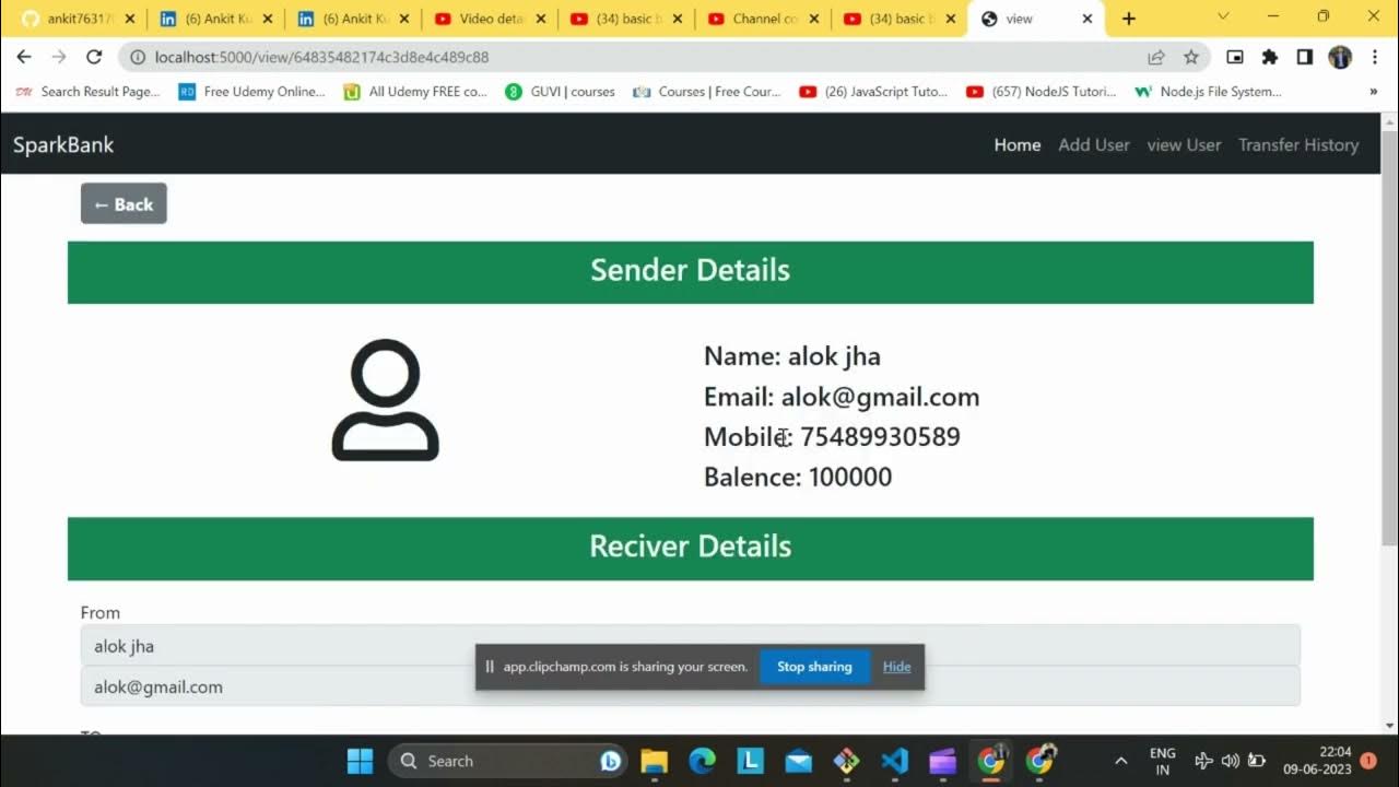 basic banking system sparks foundation - YouTube