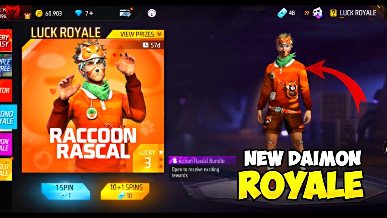 New Daimon Royal Spin || Garena Free Fire - YouTube