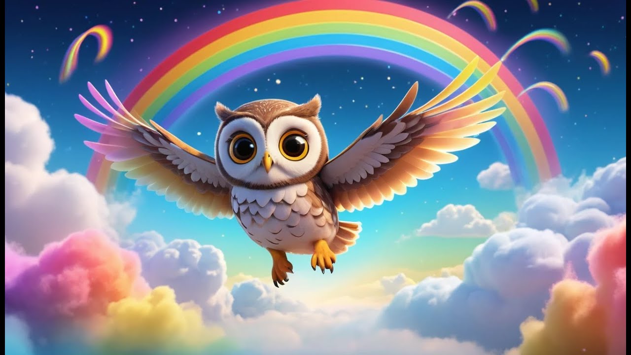 Fortnite Tiny Owl Flew Through a Rainbow Tunnel | Nursery Rhymes for ...
