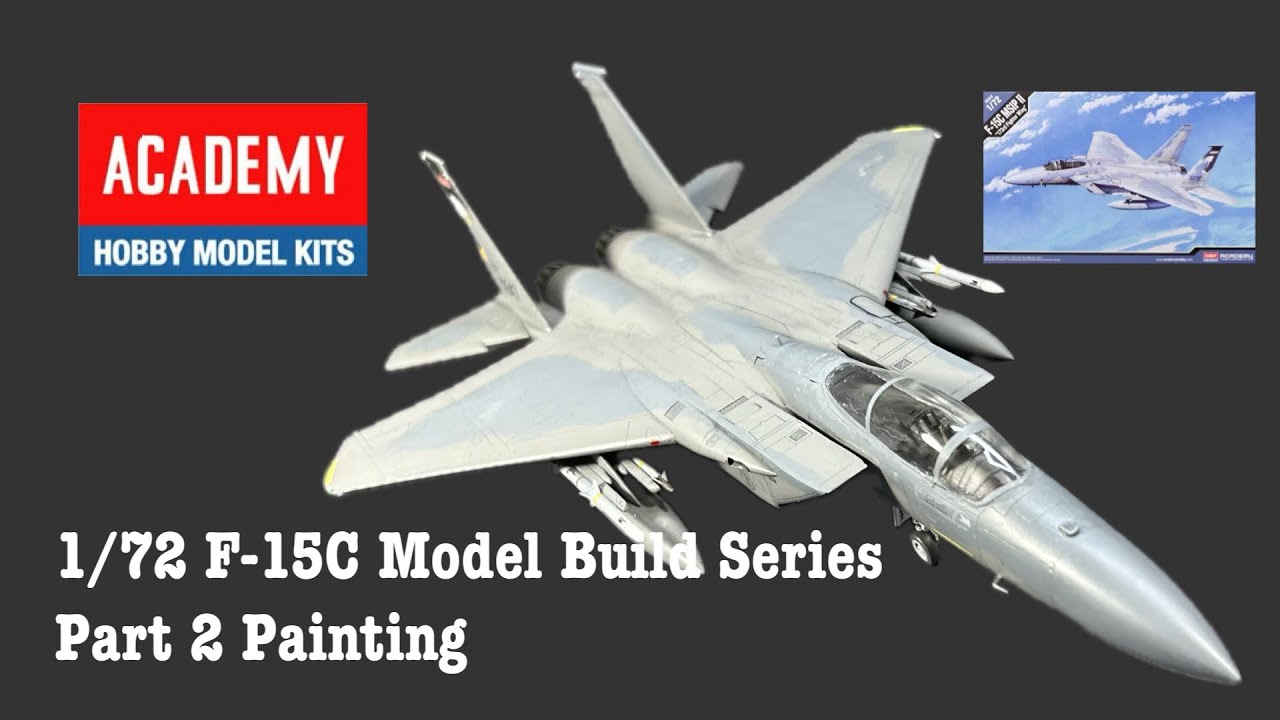 Academy 1/72 F-15C Part 2 (Painting) - YouTube