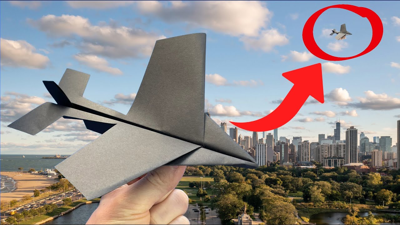 How to Make Paper Airplane Glider that Fly Far | A4 Paper Plane 2 - YouTube