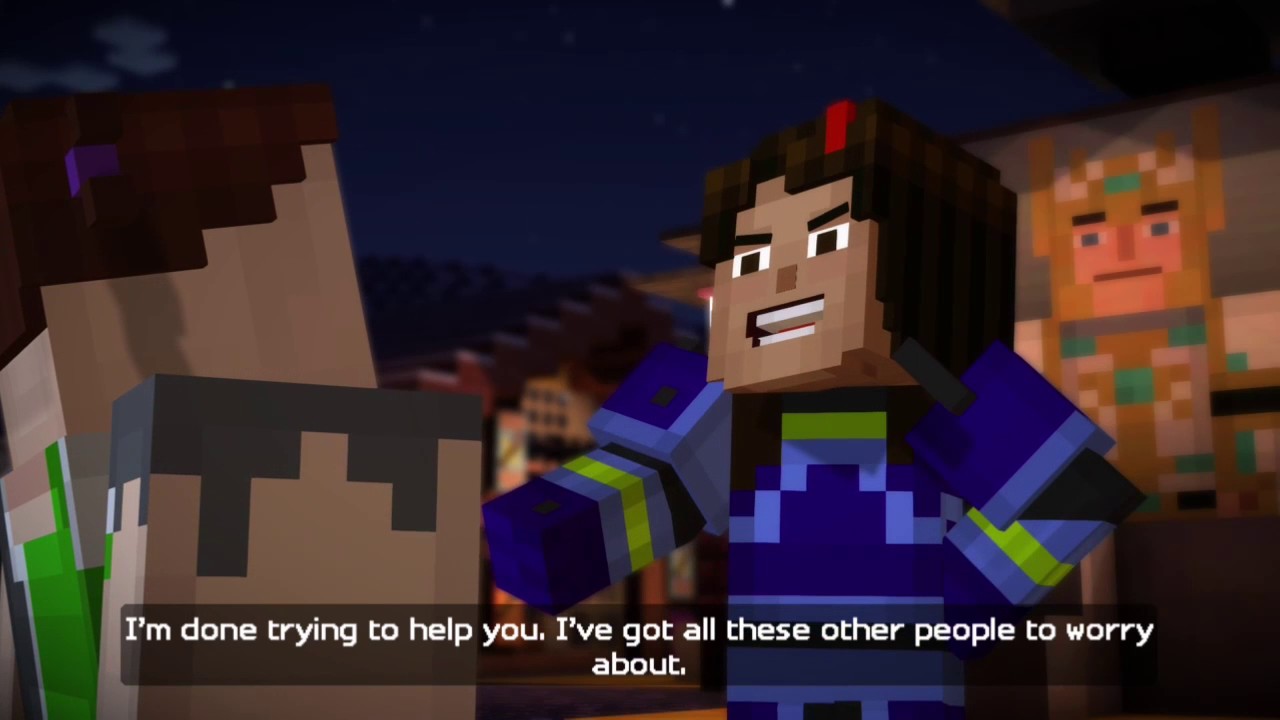 Minecraft Story Mode episode 8 part 8 getting everyone to work together ...
