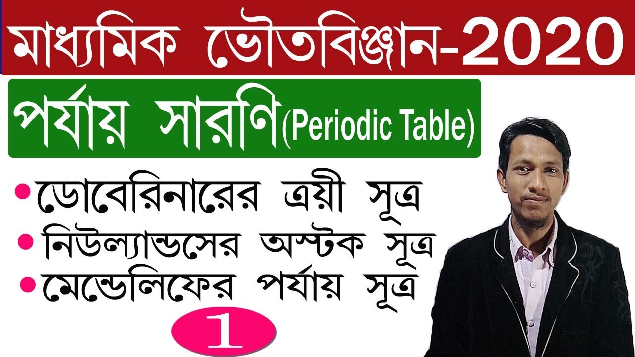 Periodic Table In Bengali Part 1 Chemistry For periodic-table-in-bengali-part-1-chemistry-for