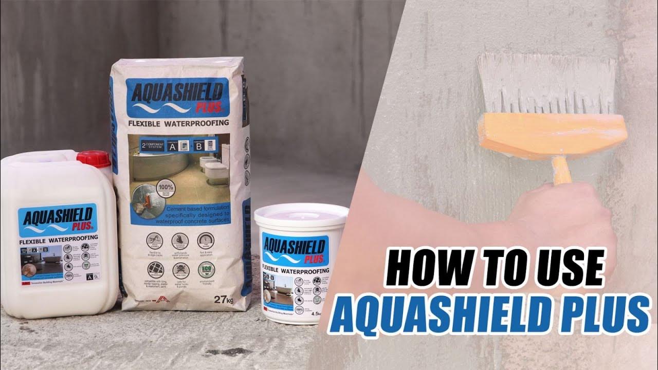 How To Use AQUASHIELD PLUS Flexible Waterproofing - YouTube