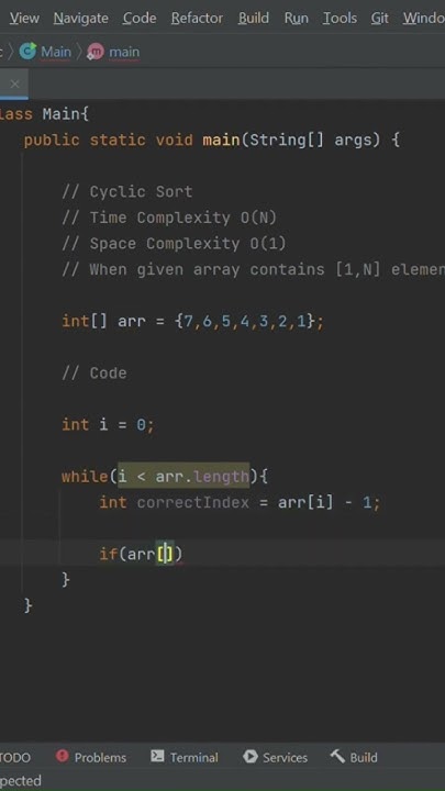 Cyclic sort ( DSA ) in Java || Code for Cyclic sort in Java. - YouTube