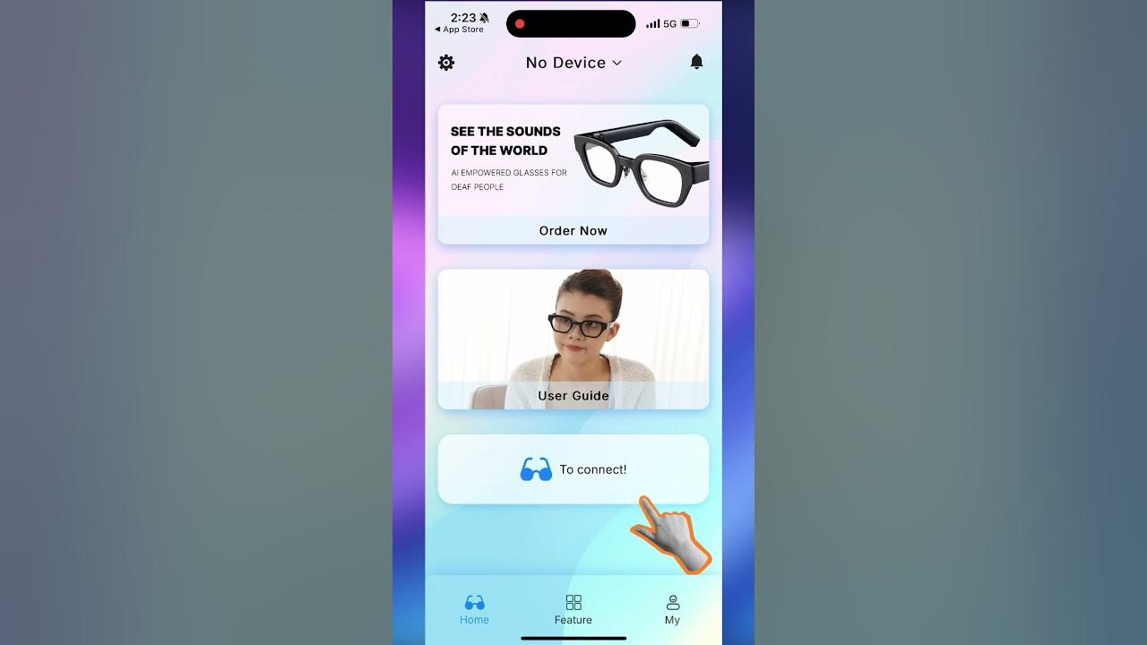 How To Set Up And Connect Hearview Subtitle Glasses To The App Youtube