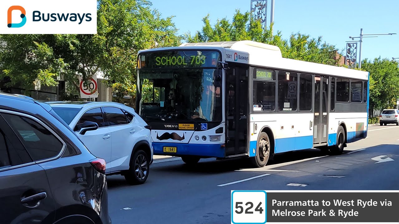 Busways Ryde m/o 1641 Volvo B12BLE Euro 3 Volgren CR228L bus ride ...