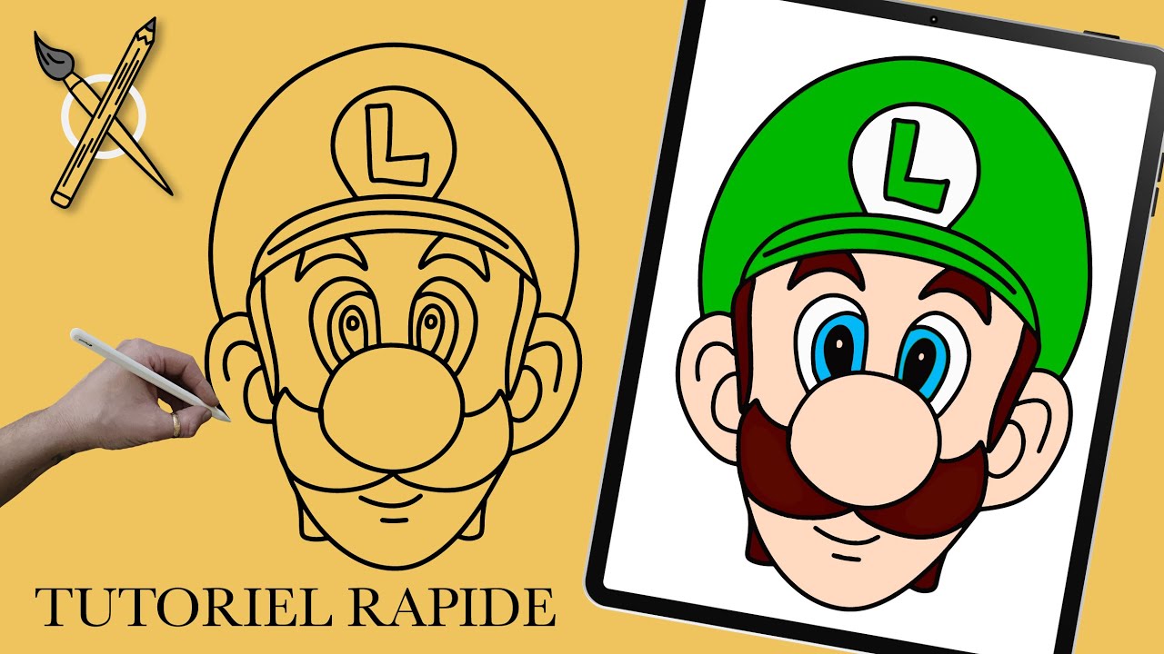 COMMENT DESSINER LUIGI MARIO DES SUPER MARIO BROS, LE FILM! TUTORIEL ...