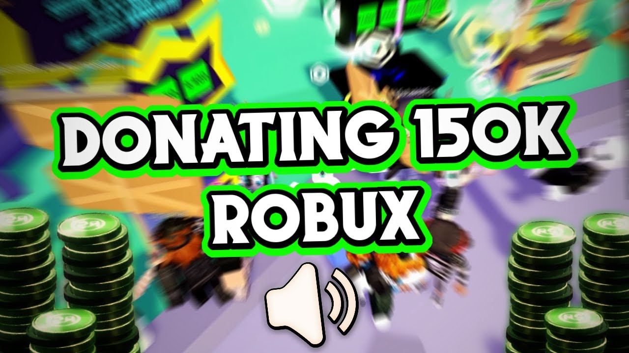 Donating 150k Robux in PLS DONATE + VC Reactions - YouTube