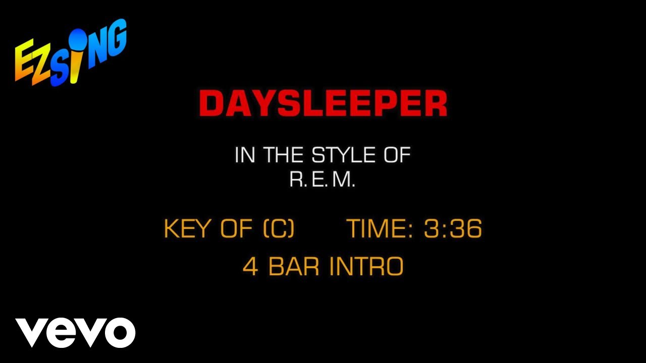 R.E.M. - Daysleeper (Karaoke EZ Sing) - YouTube