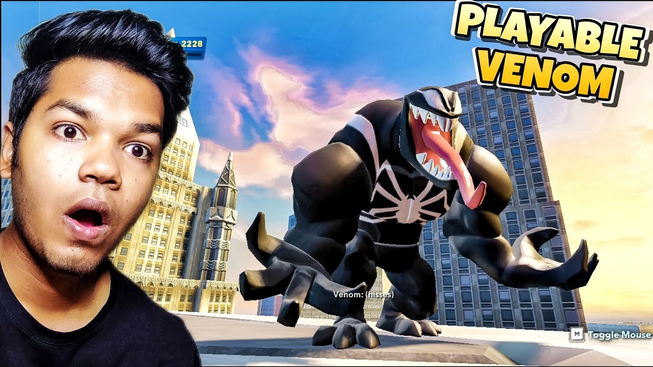 Playable VENOM in New SpiderMan Game. - YouTube