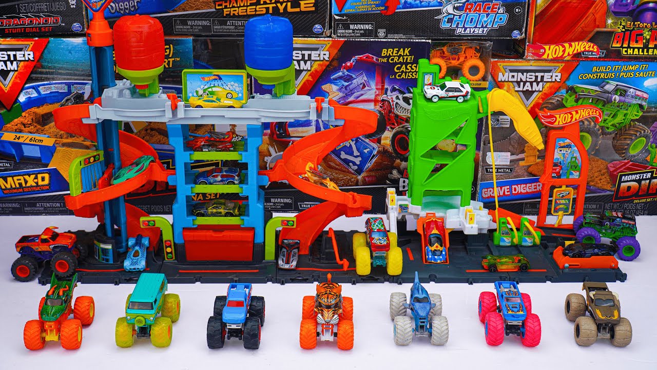 Monster Jam Collection Unboxing Review 🔥 Monster Jam Champ Ramp ...