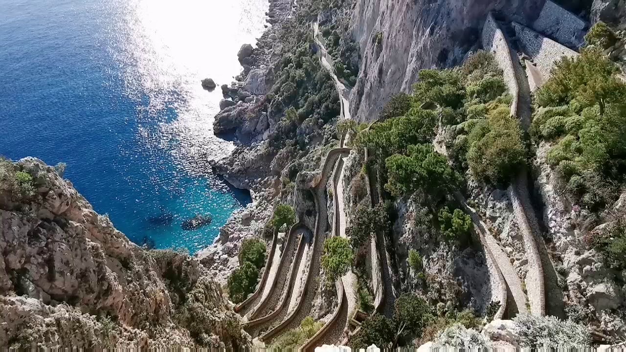 The Views from Giardini di Augusto in Capri-Italy 卡普里 (February 2020 ...