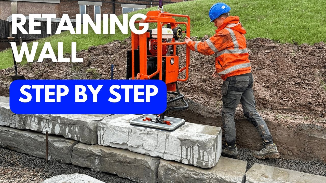 Building a New Retaining Wall - YouTube