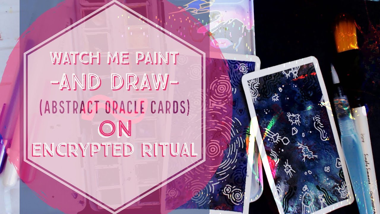 Watch Me Paint (and draw!) Abstract Oracle Cards - YouTube