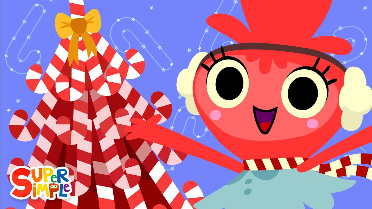 Candy Cane Tree | Original Kids Christmas Song | Super Simple Songs ...