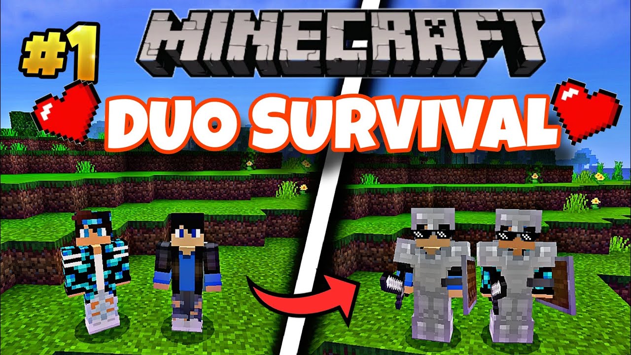 A NEW SURVIVAL START WITH MY FRIEND 😱 EP- 1 |Minecraft |Duo Survival ...