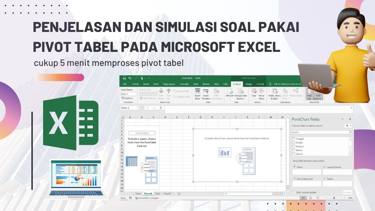 Penjelasan dan Simulasi Soal pakai Pivot Tabel pada Microsoft Excel ...
