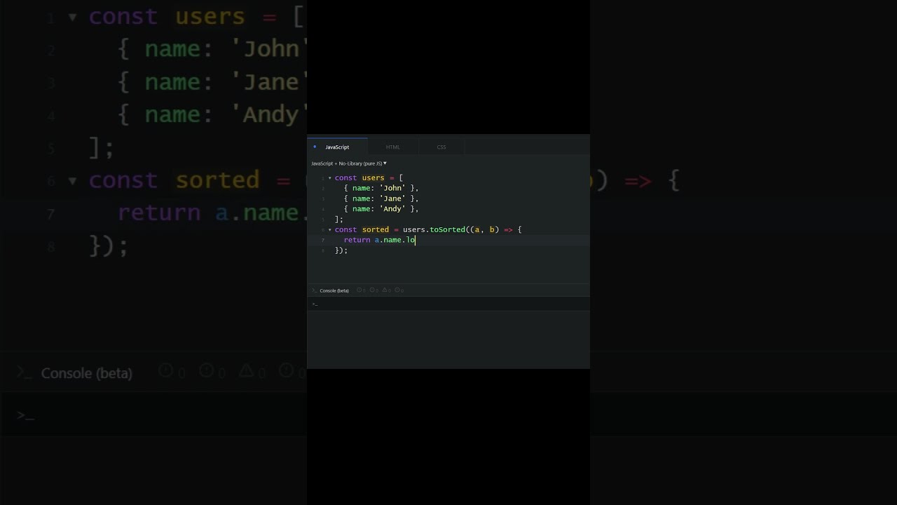Sort Array Of Objects By Key In JavaScript YouTube Sort Array Of Objects By Key In JavaScript YouTube