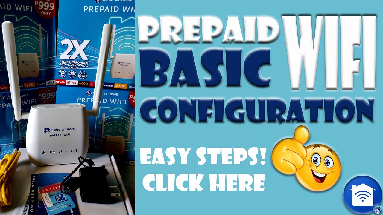 BASIC CONFIGURATION IN GLOBE AT HOME PREPAID WIFI | MODEL: ZLT S10G ...