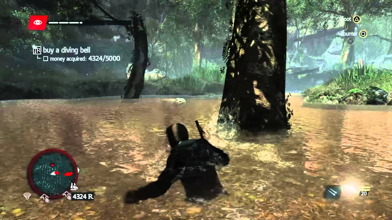 Assassin's Creed® IV Black Flag crocodile attack - YouTube