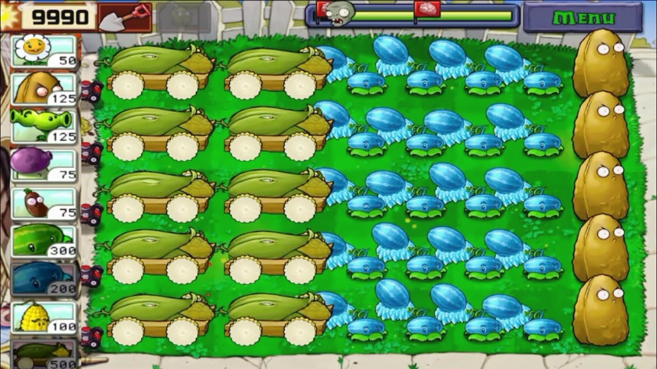 Plants vs Zombies | Adventure Day Level [ 1&2 ] Full Gameplay [ 1080p ...