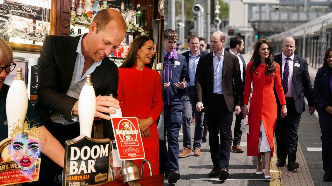 CHEECY PRINCE WILLIAM and KATE MIDDLETON Take the TUBE Underground ...