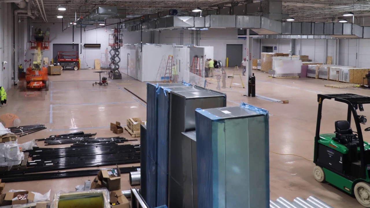 Modular Cleanroom Timelapse Construction Installation | MECART ...