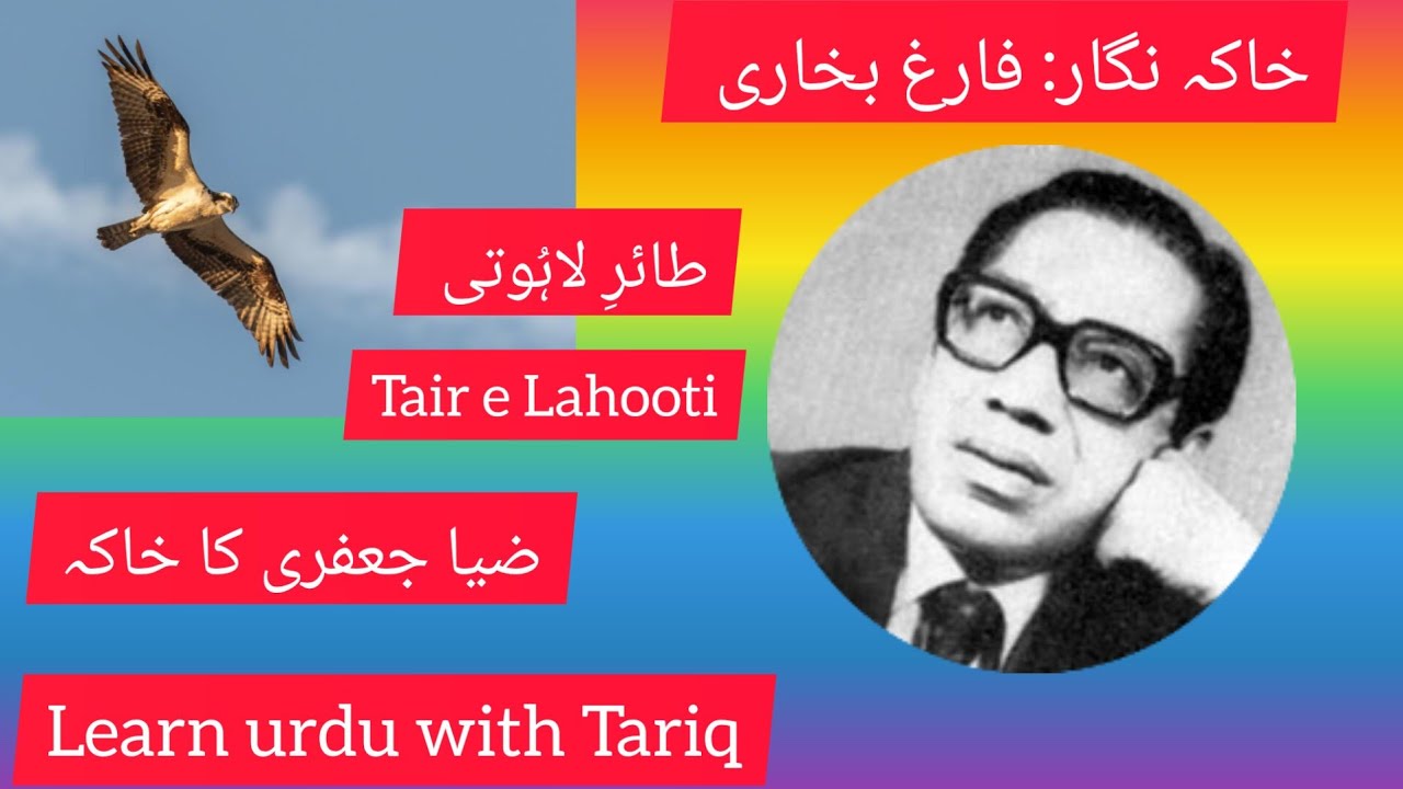 Tair e Lahooti┃طائرِ لاہُوتی┃Learn urdu with Tariq║ 2ndyear║FBISE║ اے ...