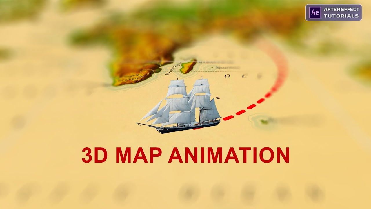 Map Animation Like Vox | 3D Map animation after | Map Animation ...