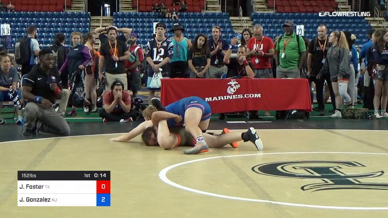 152 Lbs Cons 16 2 Jason Foster Texas Vs Jewel Gonzalez New Jersey - YouTube
