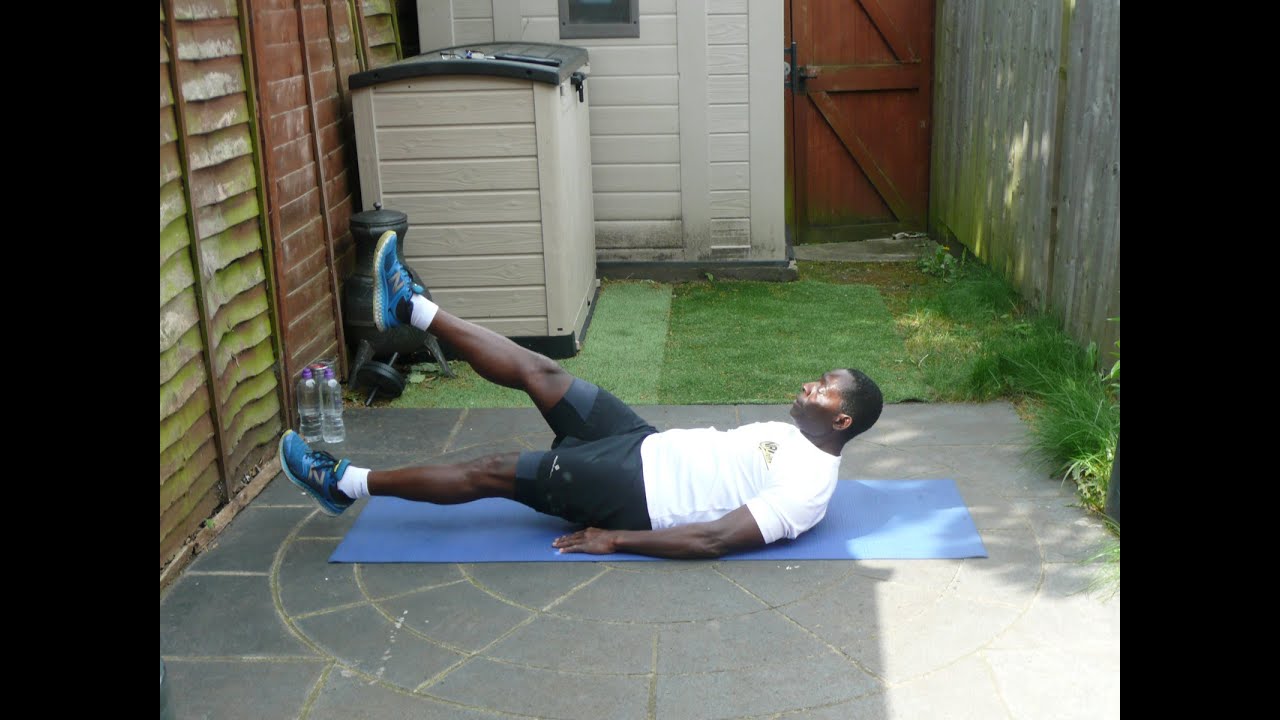 Supine Alternating Single Leg Raise - YouTube