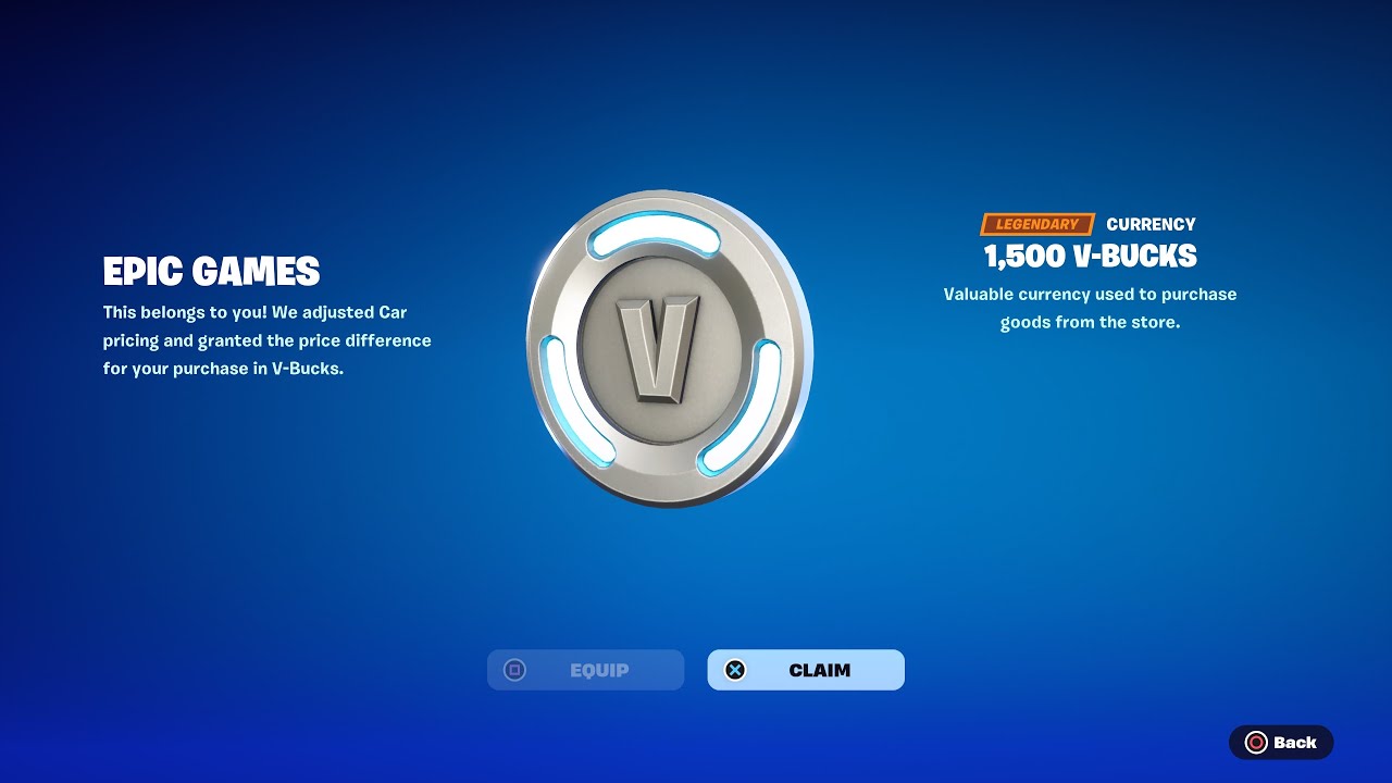 FREE Vbucks Refund.. - YouTube
