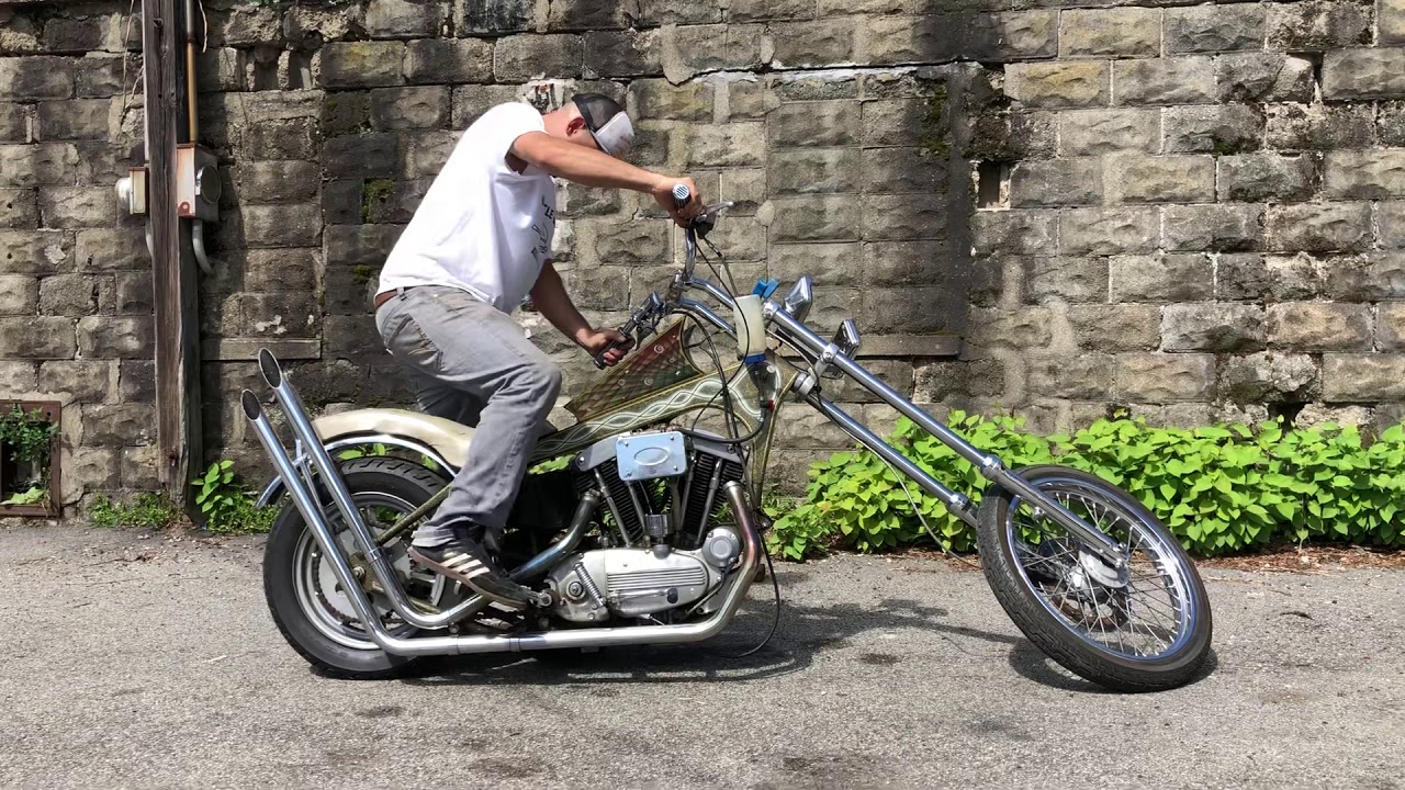 1969 xlch chopper harley ironhead Sportster - YouTube